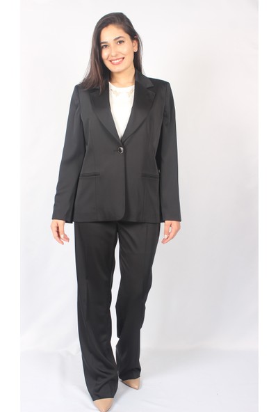 Sude Prt Siyah Ceket Pantolon Takım Elbise 53004