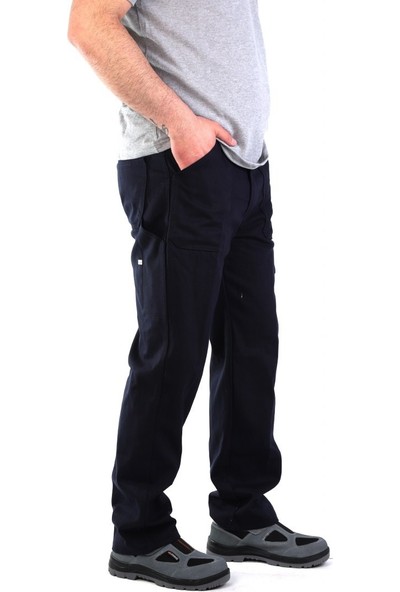 Eserıs Gabardin Komando Cepli Iş Pantolonu Kışlık Lacivert