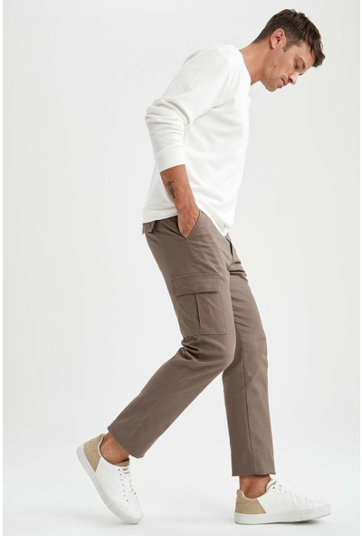 DeFacto Kargo Fit Basic Chino Pantolon V4349Az21Au