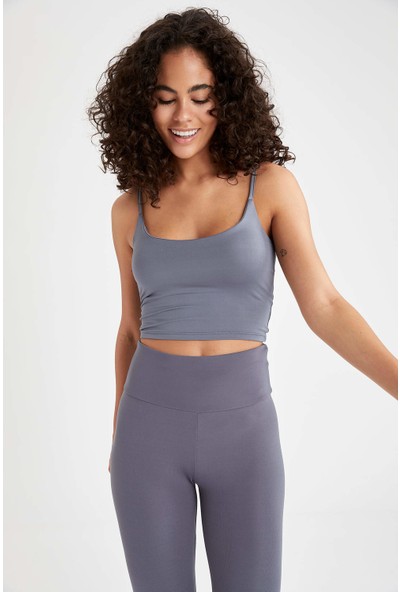 DeFacto Defacto Fit Askılı Tulum Bralet Detaylı Slim Fit Crop Spor Atlet V6983AZ21AU DeFacto Defacto Fit Askılı Tulum Bralet Detaylı Slim Fit Crop Spor Atlet V6983AZ21AU