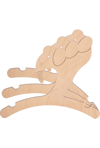 Breseus Bebek Fil Kıyafet Askısı 3 Adet