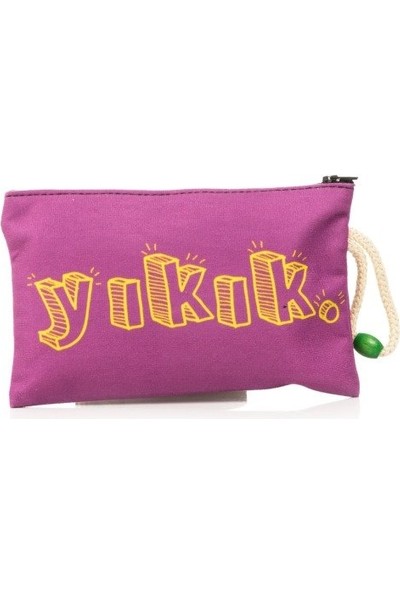 Muyoso Yıkık Yazılı Bez Kalemlik Muyoso Yıkık Yazılı Bez Kalemlik