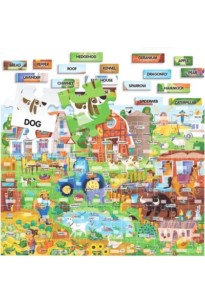 Headu 100 Ingilizce Kelime Çiftlik Puzzle Headu 100 Ingilizce Kelime Çiftlik Puzzle