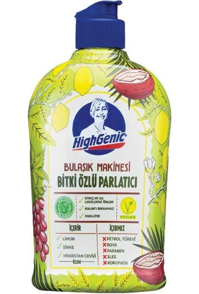 Highgenic Bitki Özlü Bulaşık Makine Parlatıcısı 500 ml