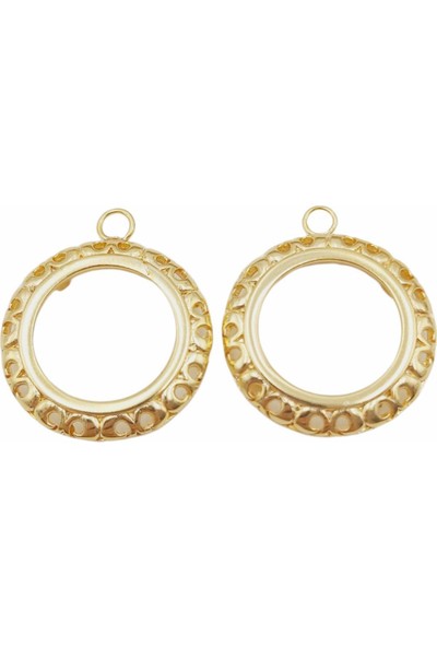 Mykonsept Çeyrek Altın Kolye Çerçevesi 2 Adet