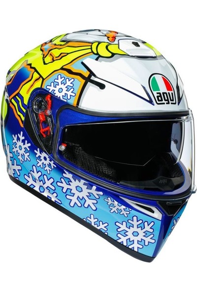 Agv K3 Sv Top Rossi Winter Test 2016 Kapalı Motosiklet Kaskı