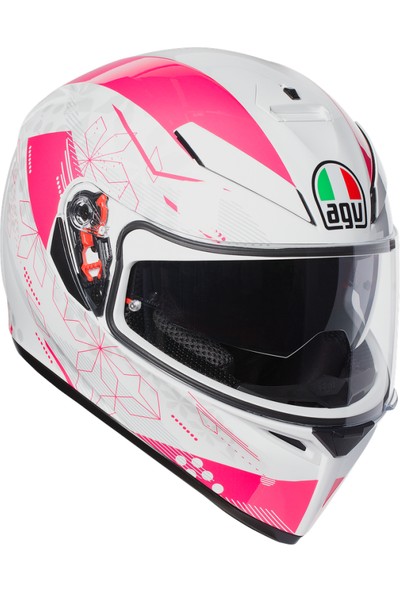 Agv K3 Sv Izumi Beyaz/pembe Kapalı Kask - Pinlock Dahil Agv K3 Sv Izumi Beyaz/pembe Kapalı Kask - Pinlock Dahil