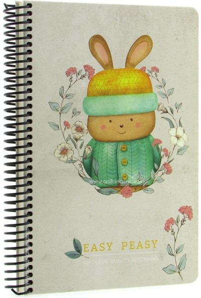 Gıpta Easy Notes Çizgili Spiralli Sert Kapaklı Defter 17 x 24 cm 120 Yaprak Gıpta Easy Notes Çizgili Spiralli Sert Kapaklı Defter 17 x 24 cm 120 Yaprak
