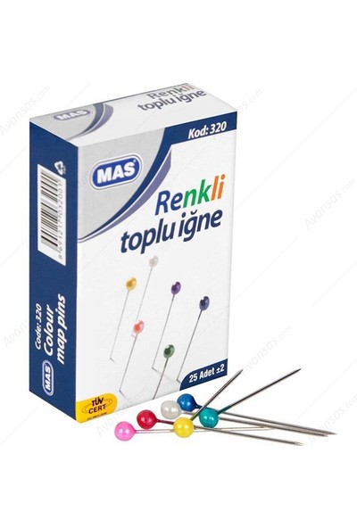 FDM Renkli Başlı Toplu Iğne FDM Renkli Başlı Toplu Iğne