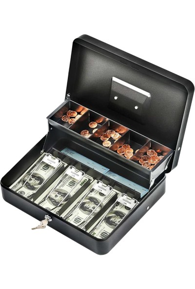 Mühlen Cash Box CB300 Fonksiyonel Taşınabilir Anahtarlı Para Çekmecesi/kutusu Otomatik Para Rafları Mühlen Cash Box CB300 Fonksiyonel Taşınabilir Anahtarlı Para Çekmecesi/kutusu Otomatik Para Rafları