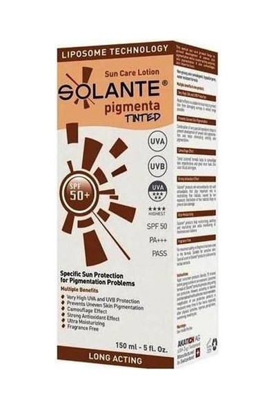 Solante Pigmenta Tinted Güneş Koruyucu Losyon Spf 50 150 ml Solante Pigmenta Tinted Güneş Koruyucu Losyon Spf 50 150 ml