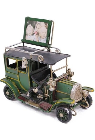 Ezolan Dekoratif Metal Araba Çerçeveli Biblo Hediyelik Ezolan Dekoratif Metal Araba Çerçeveli Biblo Hediyelik
