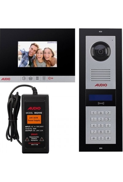 Audio 001189MBP 7 Inç 19 Daire Mekanik Buton Panelli Görüntülü Diafon Paketi Audio 001189MBP 7 Inç 19 Daire Mekanik Buton Panelli Görüntülü Diafon Paketi