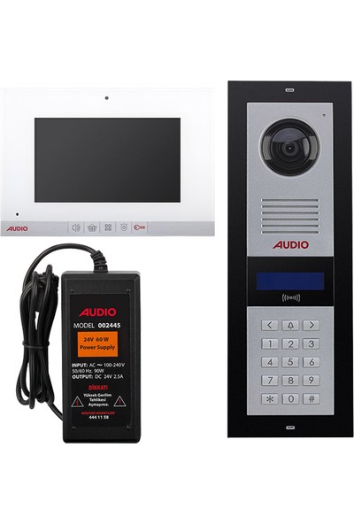 Audio 001188MBP 7 Inç 6 Daire Mekanik Buton Panelli Görüntülü Diafon Paketi Audio 001188MBP 7 Inç 6 Daire Mekanik Buton Panelli Görüntülü Diafon Paketi