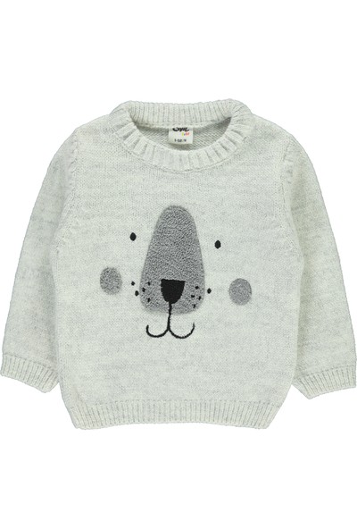 Civil Baby Erkek Bebek Kazak 6-18 Ay Açık-Gri