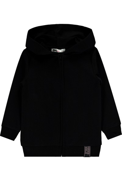 Civil Girls Kız Çocuk Kapüşonlu Hırka 2-5 Yaş Siyah