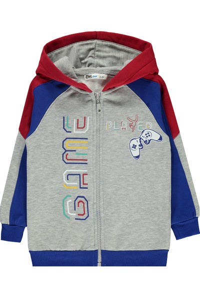 Civil Boys Erkek Çocuk Kapüşonlu Hırka 2-5 Yaş Grimelanj