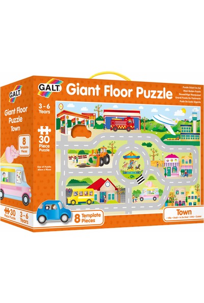 Galt Giant Floor Puzzle - Town 30 Parça Galt Giant Floor Puzzle - Town 30 Parça