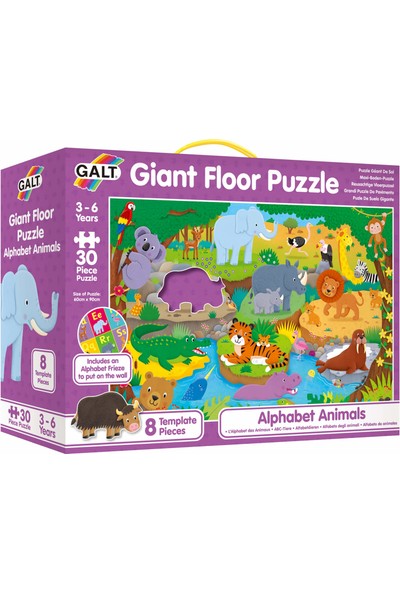 Galt Giant Floor Puzzle - Alphabet Animals 30 Parça Galt Giant Floor Puzzle - Alphabet Animals 30 Parça