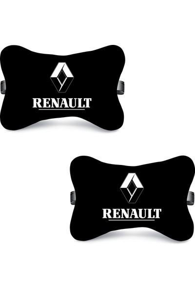 Faa Home Renault 2 Li Lüks Araç Boyun Yastığı - Siyah Faa Home Renault 2 Li Lüks Araç Boyun Yastığı - Siyah