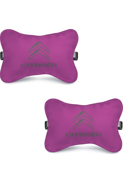 Faa Home Cıtroen 2 Li Lüks Araç Boyun Yastığı - Mor Faa Home Cıtroen 2 Li Lüks Araç Boyun Yastığı - Mor