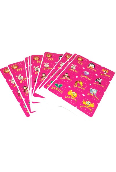 Hiçdurmaal Renkli Hayvan Görselli Yazılı 1 Paket 10LU Motivasyon Etiket Hiçdurmaal Renkli Hayvan Görselli Yazılı 1 Paket 10LU Motivasyon Etiket