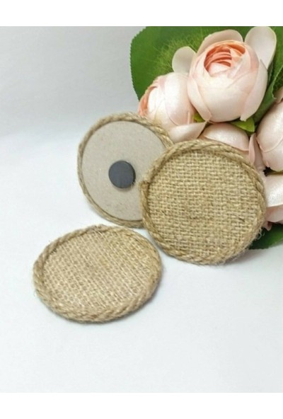 Ozan Tuhafiye Yuvarlak Süsleme Mıknatısı Magneti 50 Adet 15X3 mm