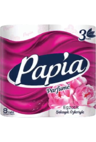 Papia Parfume 8' Li Tuvalet Kagıdı Papia Parfume 8' Li Tuvalet Kagıdı