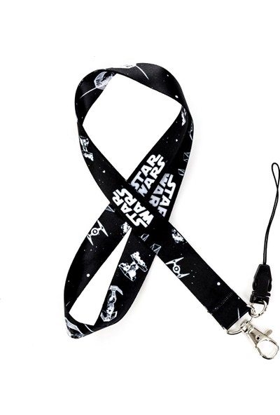Alp Collection Siyah Star Wars Boyun Ipi Telefon Askısı Yaka Kartı
