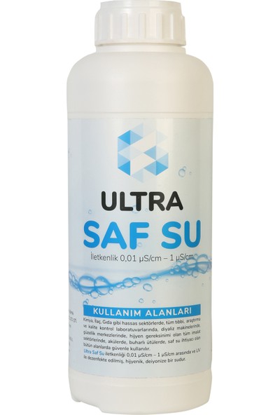 Saklıtepe Kimya Ultra Saf Deiyonize Su 1 Lt