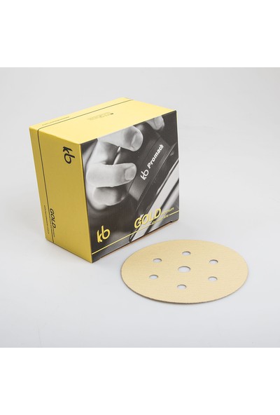 Kb Gold P120 Kum 150MM 6+1 100 Adet Cırt Disk Zımpara 7 Delik