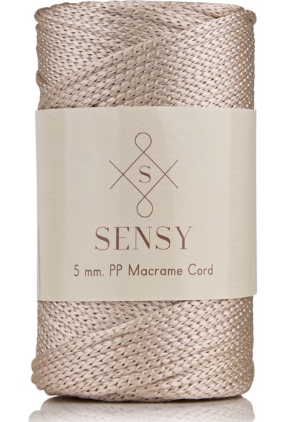 Sensy Premium Polyester Pp Cord Makrome İpi 5 mm Sensy Premium Polyester Pp Cord Makrome İpi 5 mm