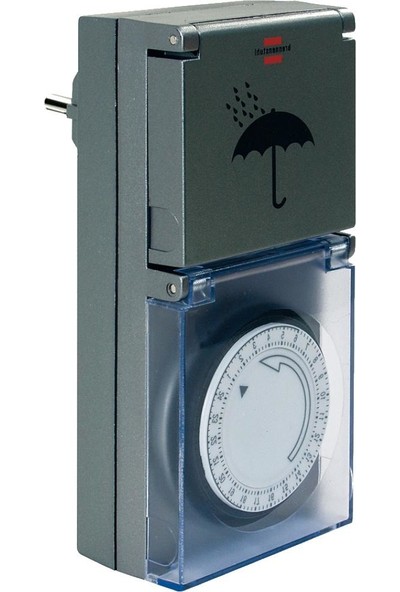 Brennenstuhl Mz 44 De Zaman Ayarlı Dış Mekan Tekli Korumalı Priz