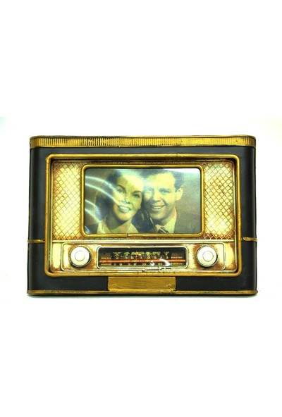 Ezolan Dekoratif Metal Çerçeve Radyo Vintage Dekoratif Ev Ofis Hediyelik Ezolan Dekoratif Metal Çerçeve Radyo Vintage Dekoratif Ev Ofis Hediyelik