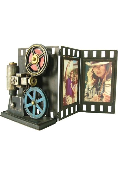Ezolan Dekoratif Metal Çerçeve Sinema Temalı Vintage Ev Ofis Hediyelik