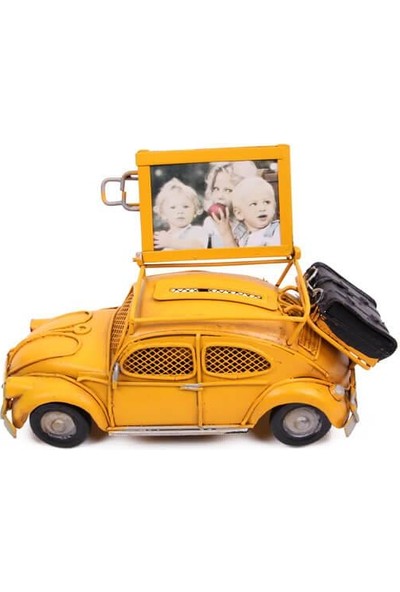 Ezolan Dekoratif Metal Araba Çerçeveli ve Kumbaralı Hediyelik Ezolan Dekoratif Metal Araba Çerçeveli ve Kumbaralı Hediyelik
