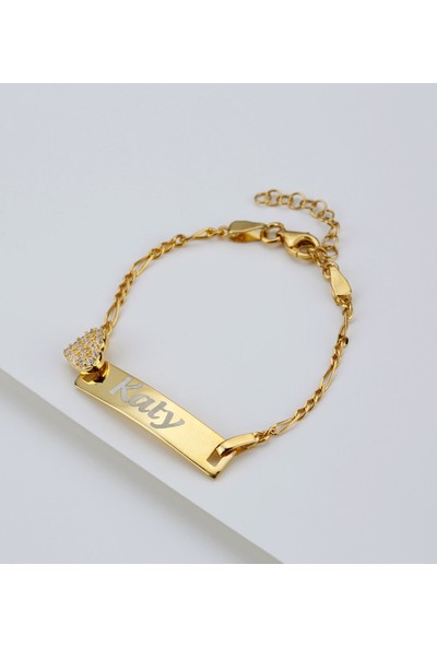 Gümüşistan 925 Ayar Gümüş Kalpli Isimli Çocuk Bileklik Gümüşistan 925 Ayar Gümüş Kalpli Isimli Çocuk Bileklik