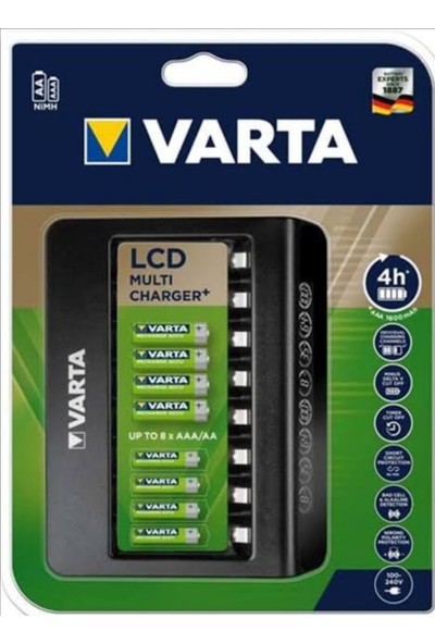 Varta 57681 8 Li LCD Şarj Cihazı Aa-Aaa Ayd