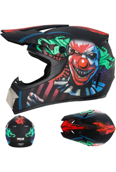Heylife Üç Parçalı Dört Mevsim Motorsiklet Off-Road Chopper Kask-M (Yurt Dışından) Heylife Üç Parçalı Dört Mevsim Motorsiklet Off-Road Chopper Kask-M (Yurt Dışından)