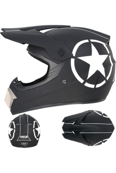 Heylife Üç Parçalı Dört Mevsim Motorsiklet Off-Road Chopper Kask-S (Yurt Dışından) Heylife Üç Parçalı Dört Mevsim Motorsiklet Off-Road Chopper Kask-S (Yurt Dışından)
