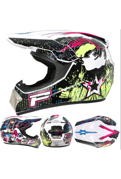 Heylife Üç Parçalı Dört Mevsim Motorsiklet Off-Road Chopper Kask-S (Yurt Dışından) Heylife Üç Parçalı Dört Mevsim Motorsiklet Off-Road Chopper Kask-S (Yurt Dışından)