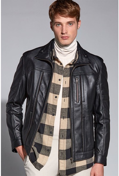 Derimod Bruno Erkek Deri Mont Derimod Bruno Erkek Deri Mont