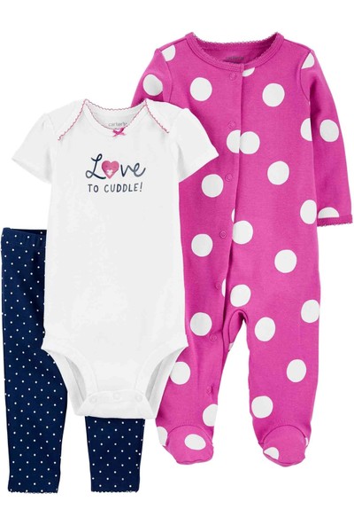 Carter's Carters-Layette Kız Bebek 3'lü SET-1L761110 Carter's Carters-Layette Kız Bebek 3'lü SET-1L761110