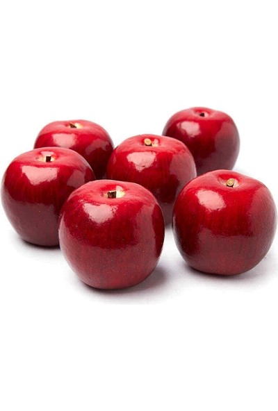 Nettenevime Yapay Kırmızı Elma 6 Lı Paket Yapay Meyve