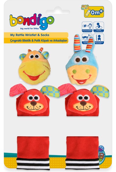 Bondigo BP2434 Çıngıraklı Bileklik & Patik Köpek ve Arkadaşları