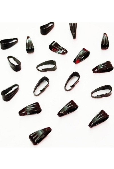 Subu Takı 200 Adet Siyah Renk Tepelik Kolye Tepesi Mengeç Kıskaçlı Mengeç Subu Takı 200 Adet Siyah Renk Tepelik Kolye Tepesi Mengeç Kıskaçlı Mengeç