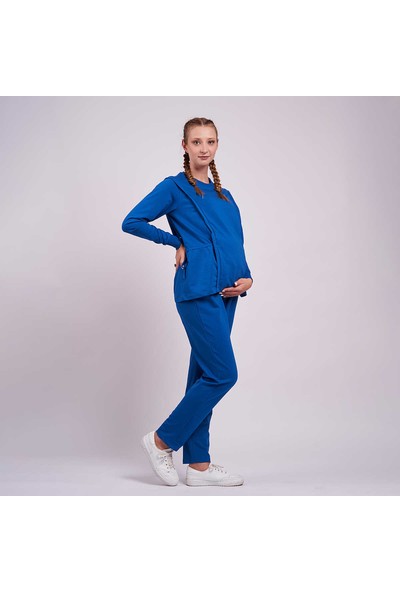 Mamma Lattes Hamile Emzirme Eşofman Takımı Önü Çift Fermuarlı Yandan Büzgülü Mamma Lattes Hamile Emzirme Eşofman Takımı Önü Çift Fermuarlı Yandan Büzgülü