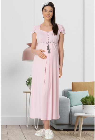 Mecit 5405 Pembe Spor Lohusa Gecelik Mecit 5405 Pembe Spor Lohusa Gecelik