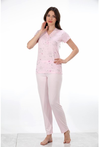 Etoile Bambu Kısa Kol Patlı Düğmeli Pijama Takımı / 98187