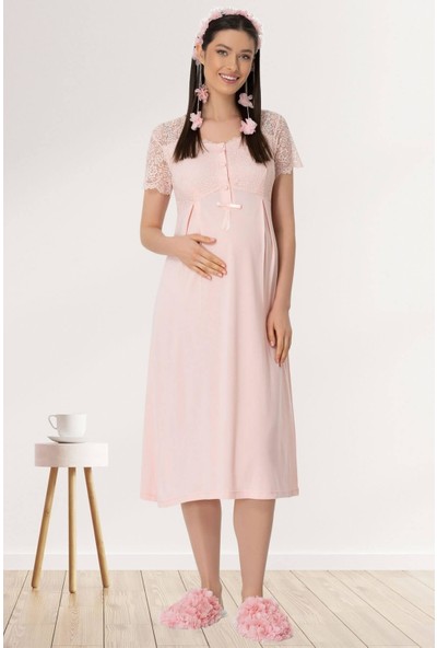 Dantelli Lohusa Gecelik Mecit 5407